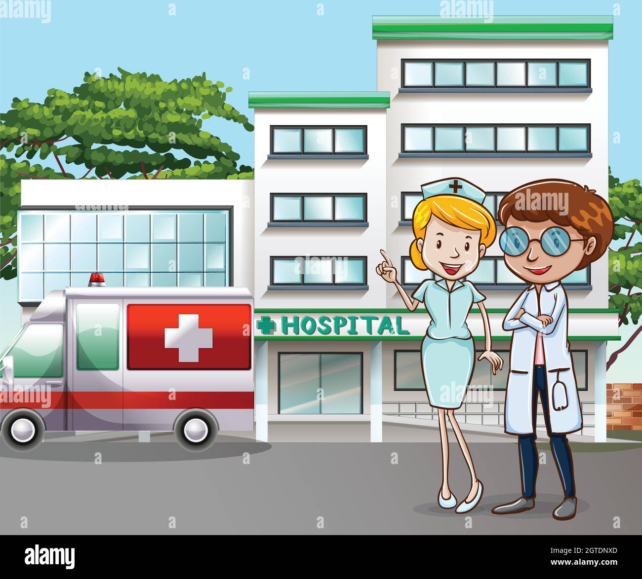 Scene doctor Stock Vector Images - Alamy