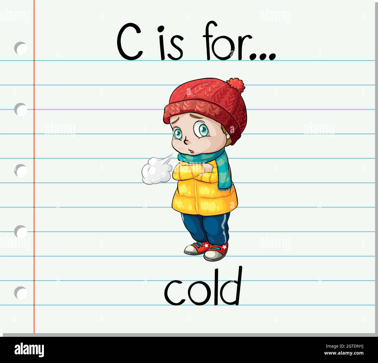 Flashcard letter C is for cold Stock Vector Image & Art - Alamy
