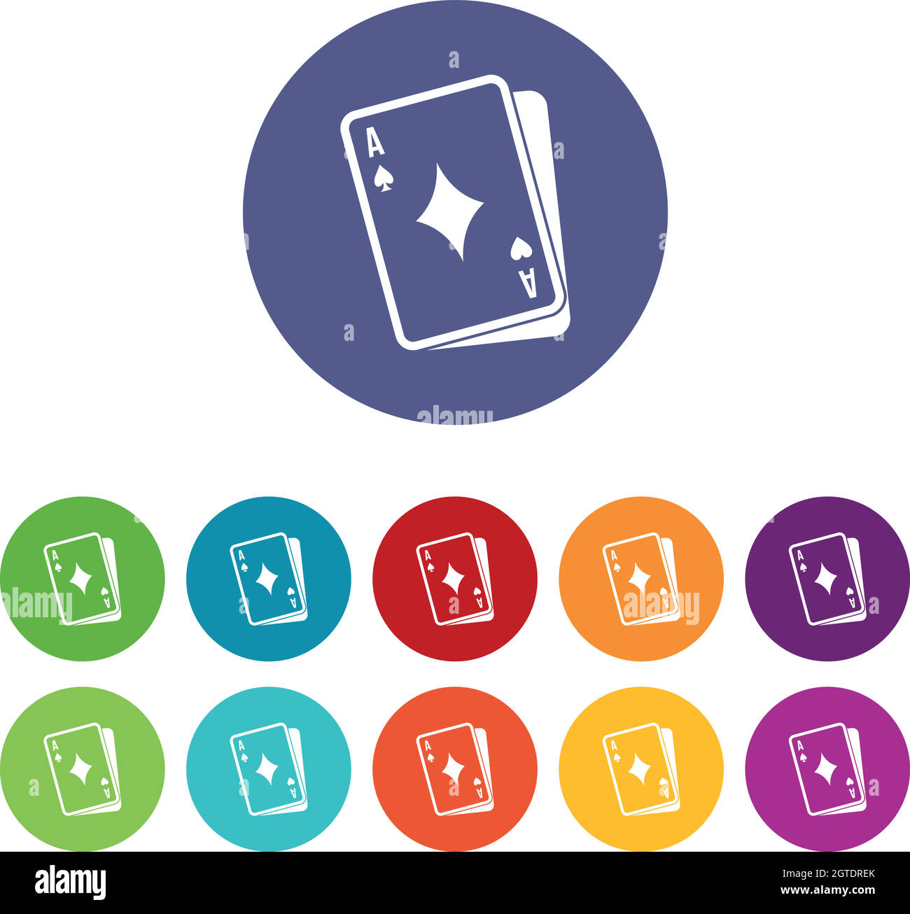 Playing card set icons Stock Vector Image & Art - Alamy