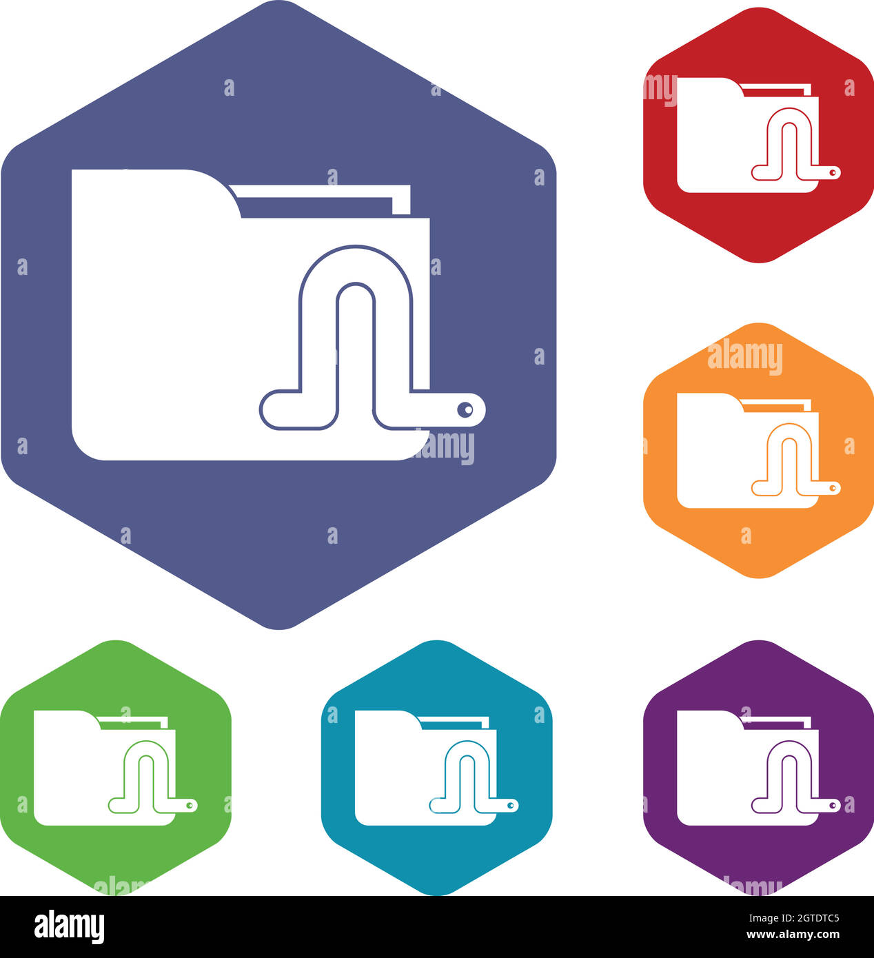 Computer worm icons set Stock Vector Image & Art - Alamy