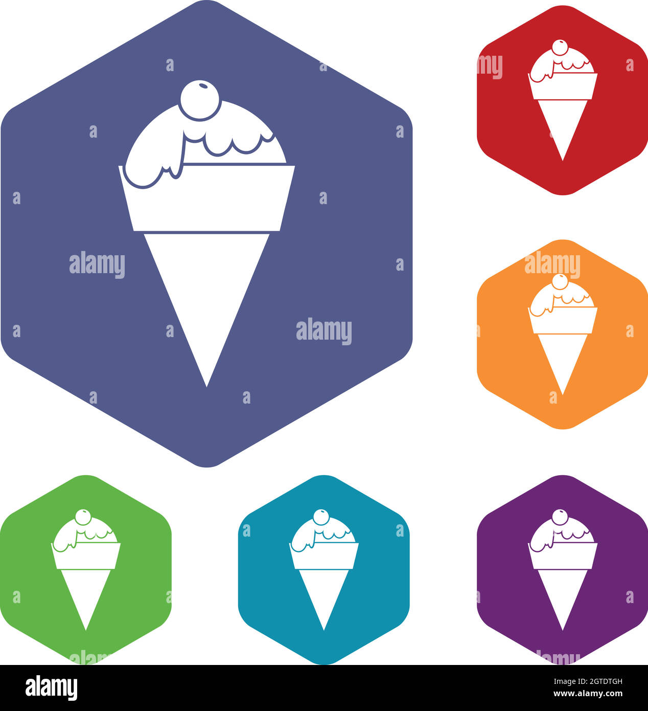 Ice Cream icons set Stock Vector Image & Art - Alamy