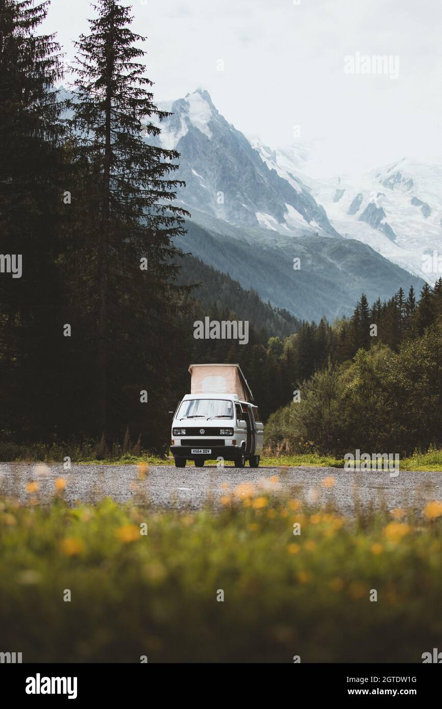 Alps campervan hi-res stock photography and images - Alamy