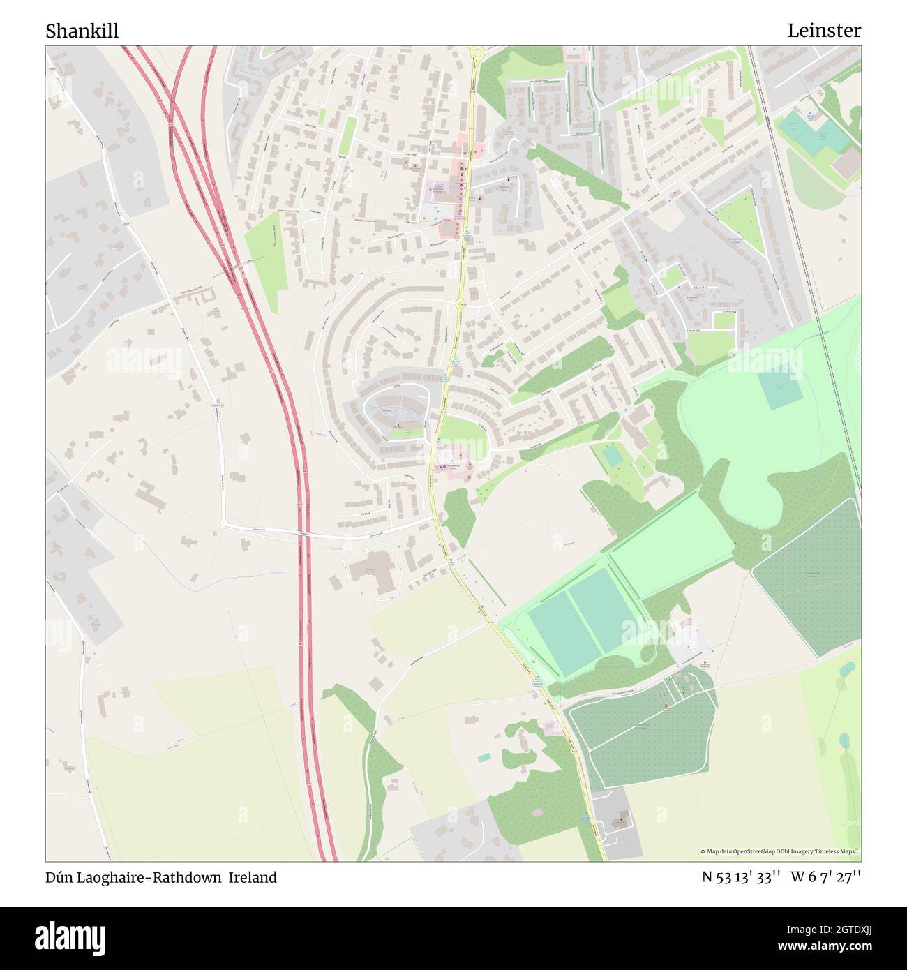 Shankill, Dún Laoghaire-Rathdown, Ireland, Leinster, N 53 13' 33'', W 6 ...