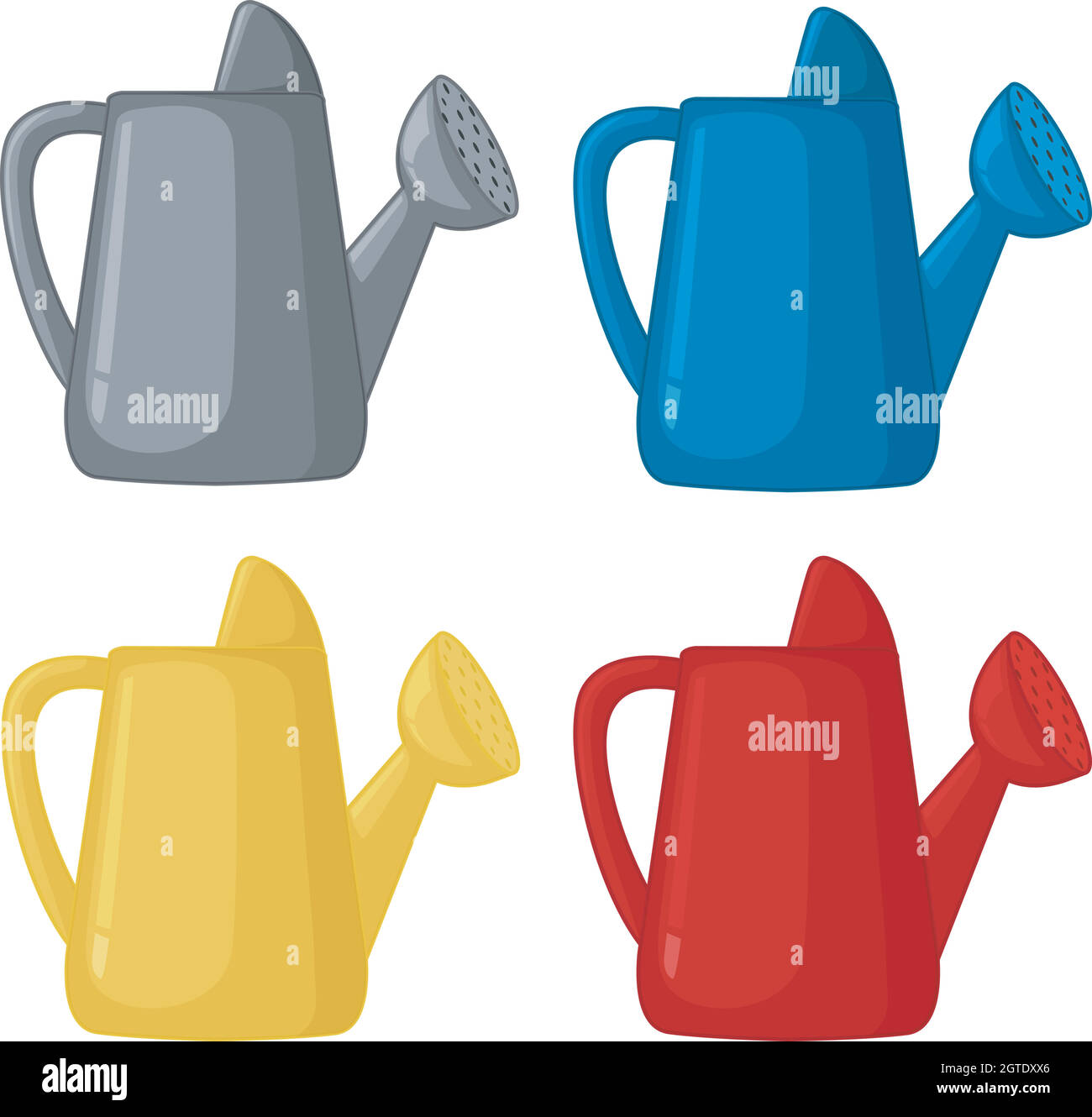 Set of watering can different colour Stock Vector Image & Art - Alamy