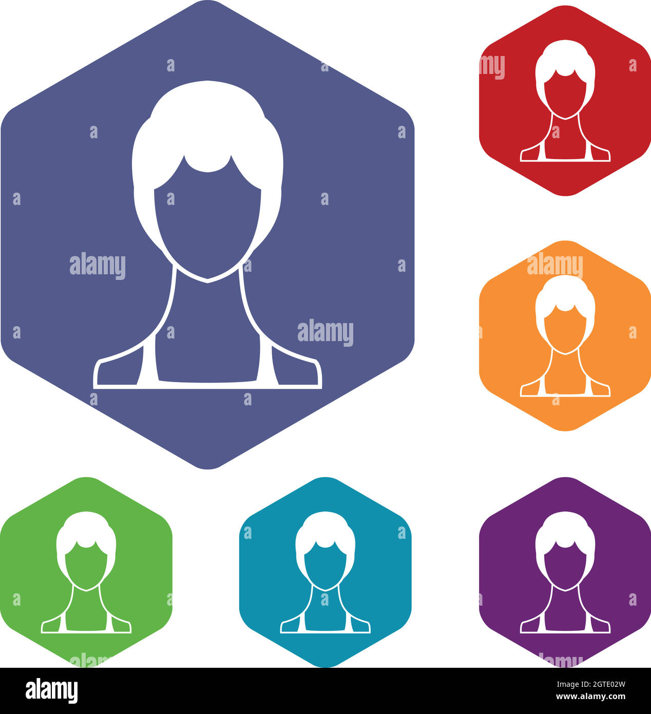 Woman icons set Stock Vector Image & Art - Alamy
