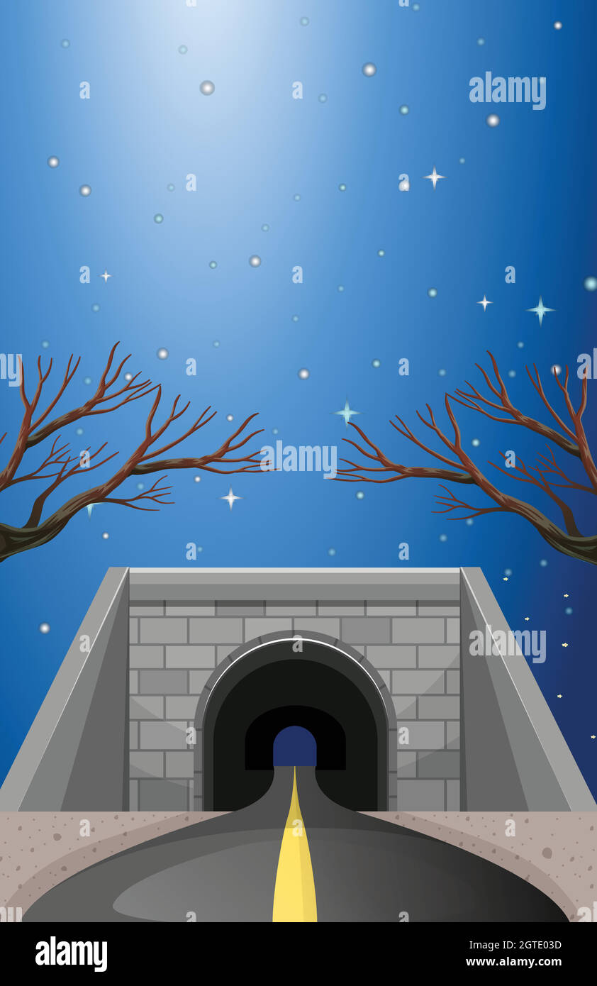 Tunnel in sky Stock Vector Images - Alamy