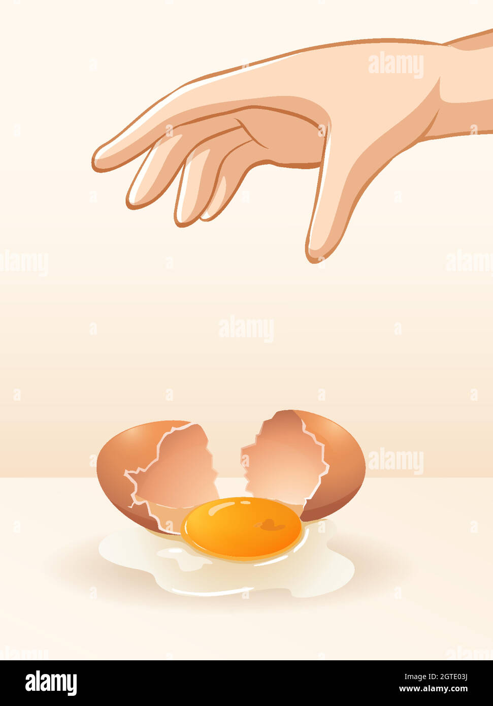 Hand dropping egg for gravity experiment Stock Vector Image & Art - Alamy