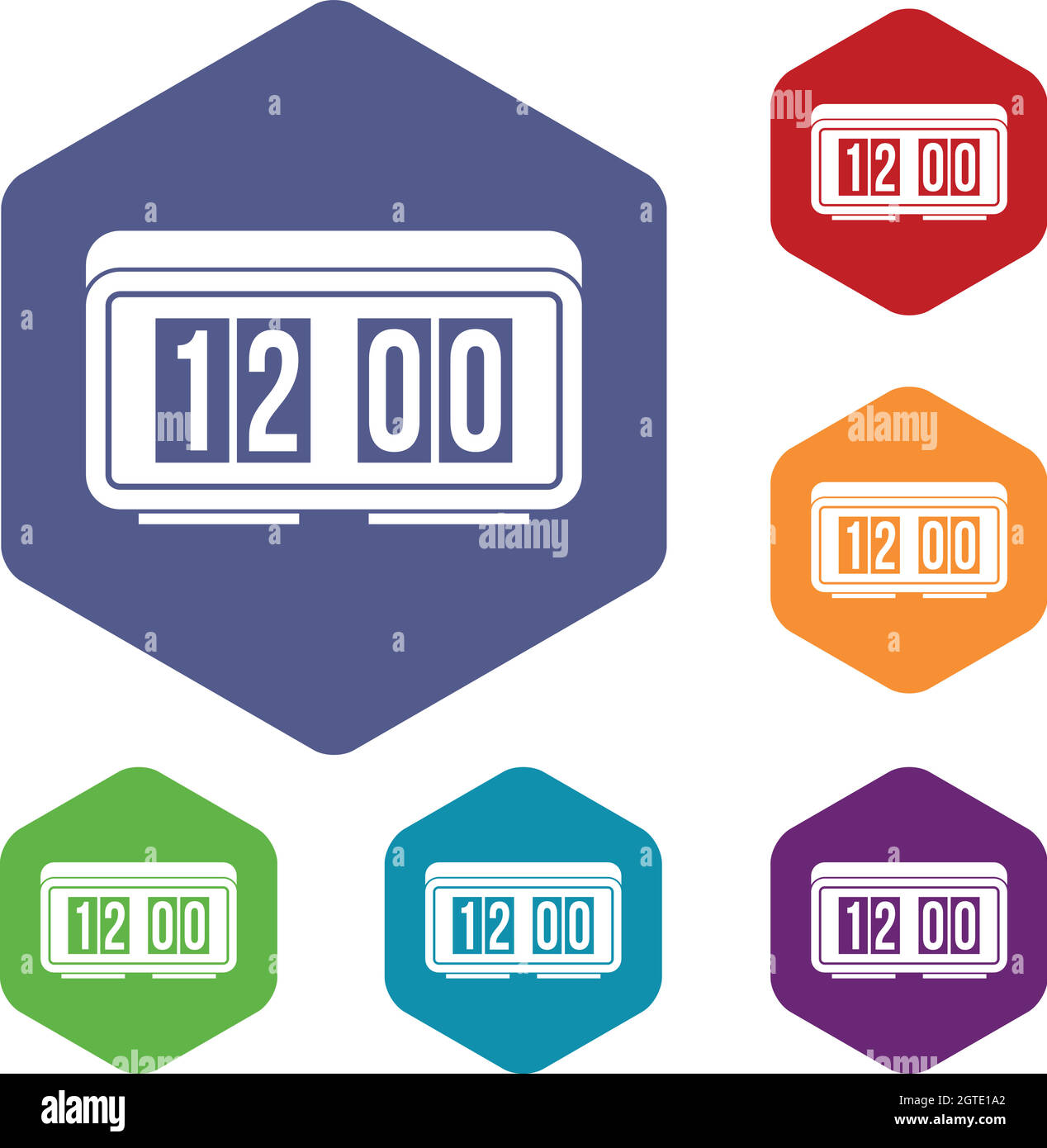 Watch icons set Stock Vector Image & Art - Alamy