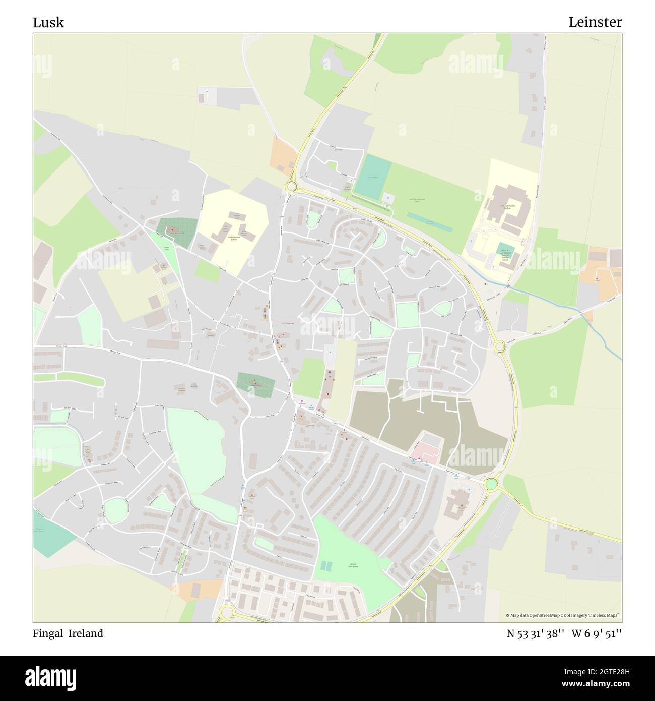 Lusk map Cut Out Stock Images & Pictures - Alamy