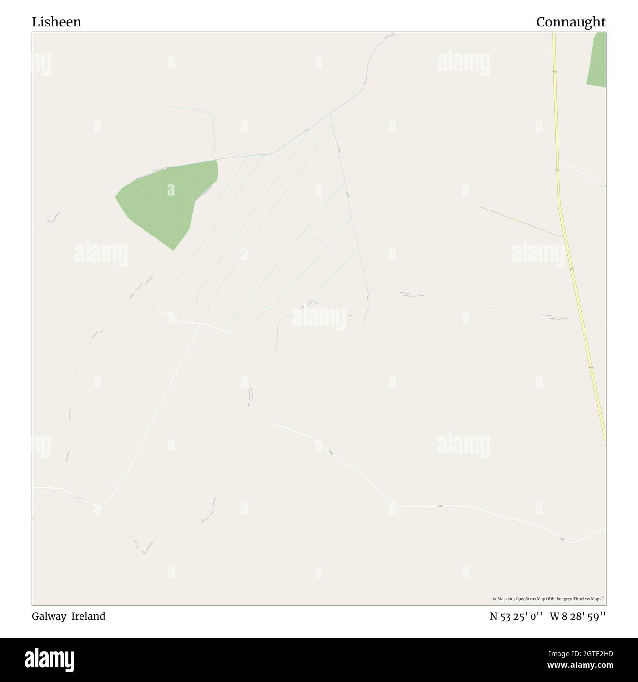 Lisheen, Galway, Ireland, Connaught, N 53 25' 0'', W 8 28' 59'', map ...