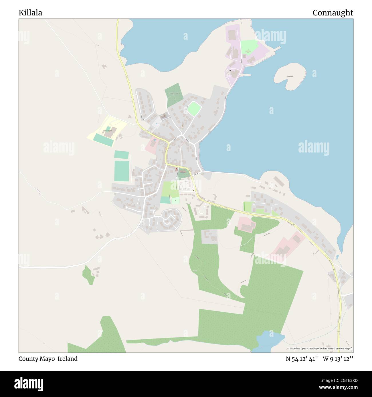 Killala, County Mayo, Ireland, Connaught, N 54 12' 41'', W 9 13' 12 ...