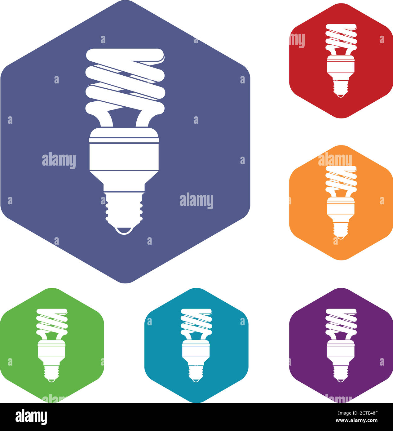 Save energy bulb icons Stock Vector Images - Alamy