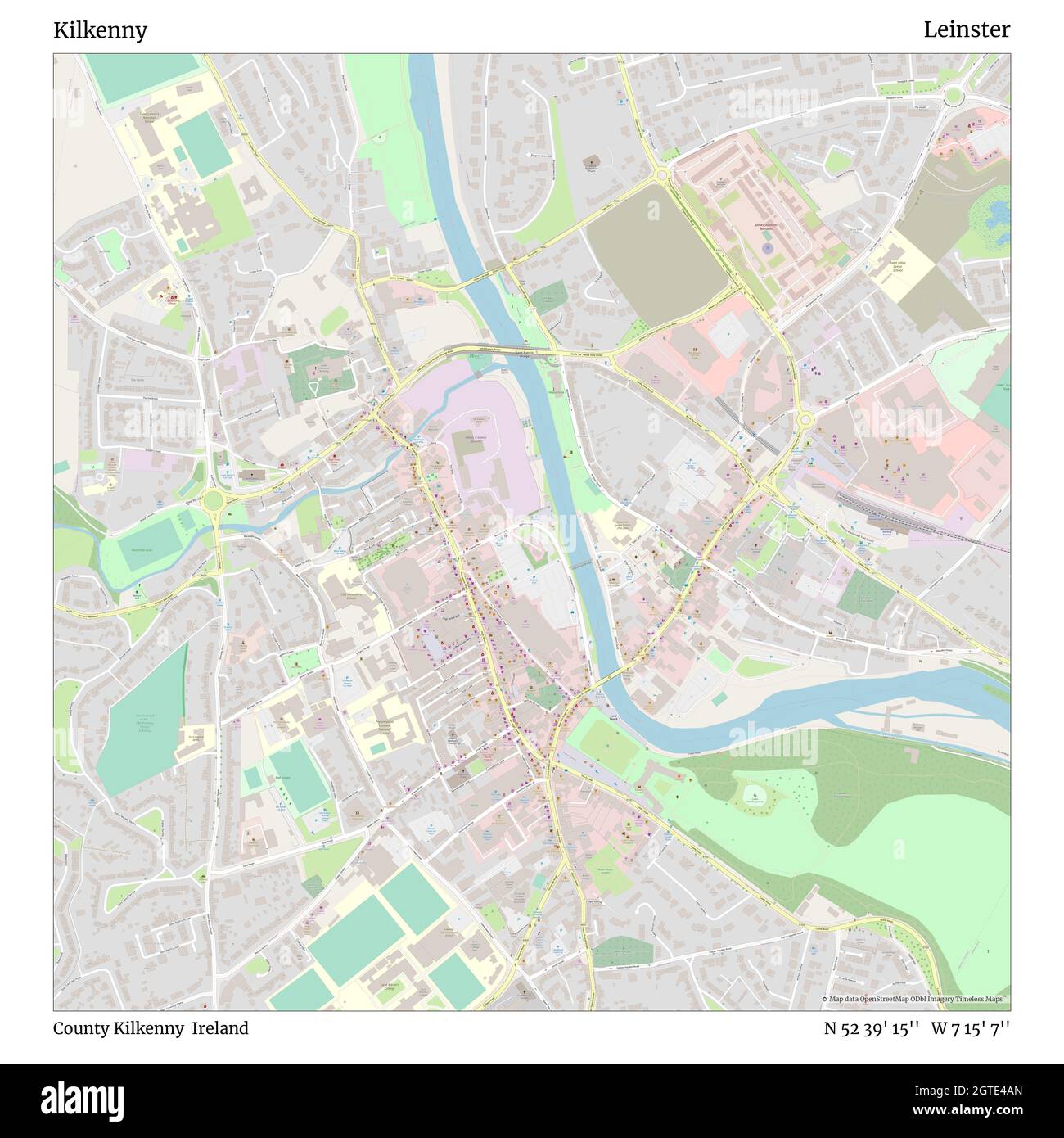 Kilkenny map Cut Out Stock Images & Pictures - Alamy