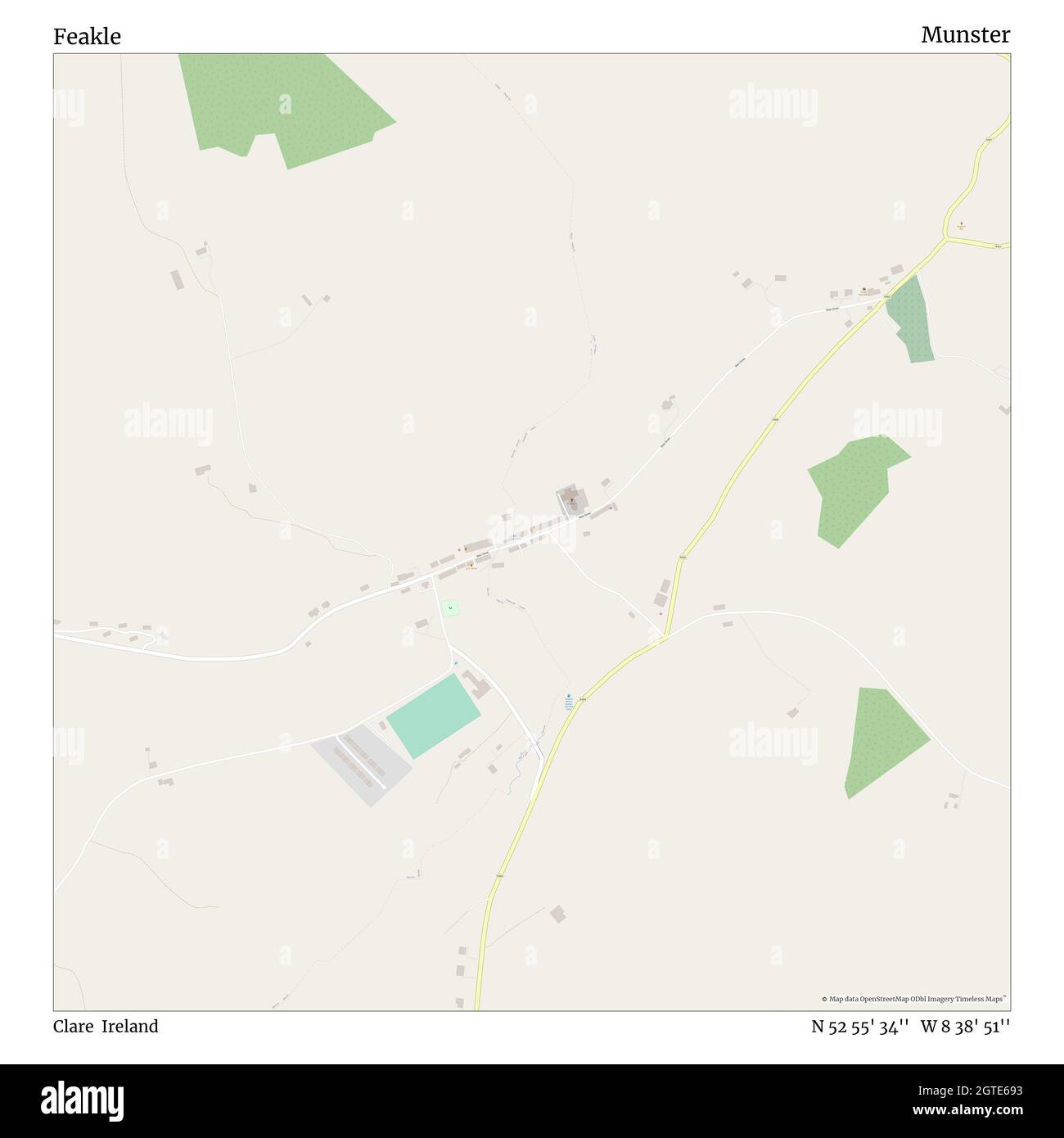 Feakle, Clare, Ireland, Munster, N 52 55' 34'', W 8 38' 51'', map ...