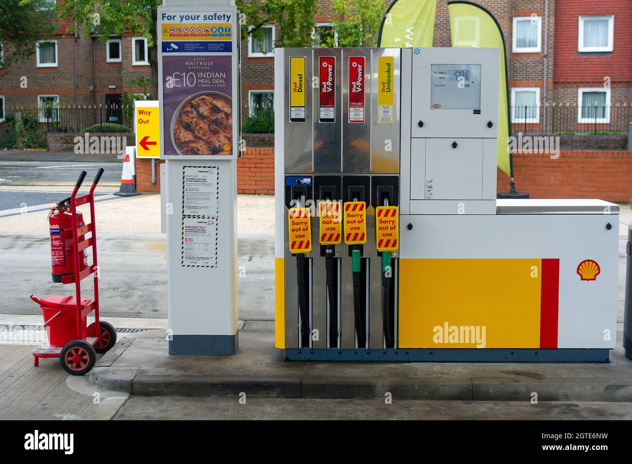 Petrol tanker following car hi-res stock photography and images - Alamy