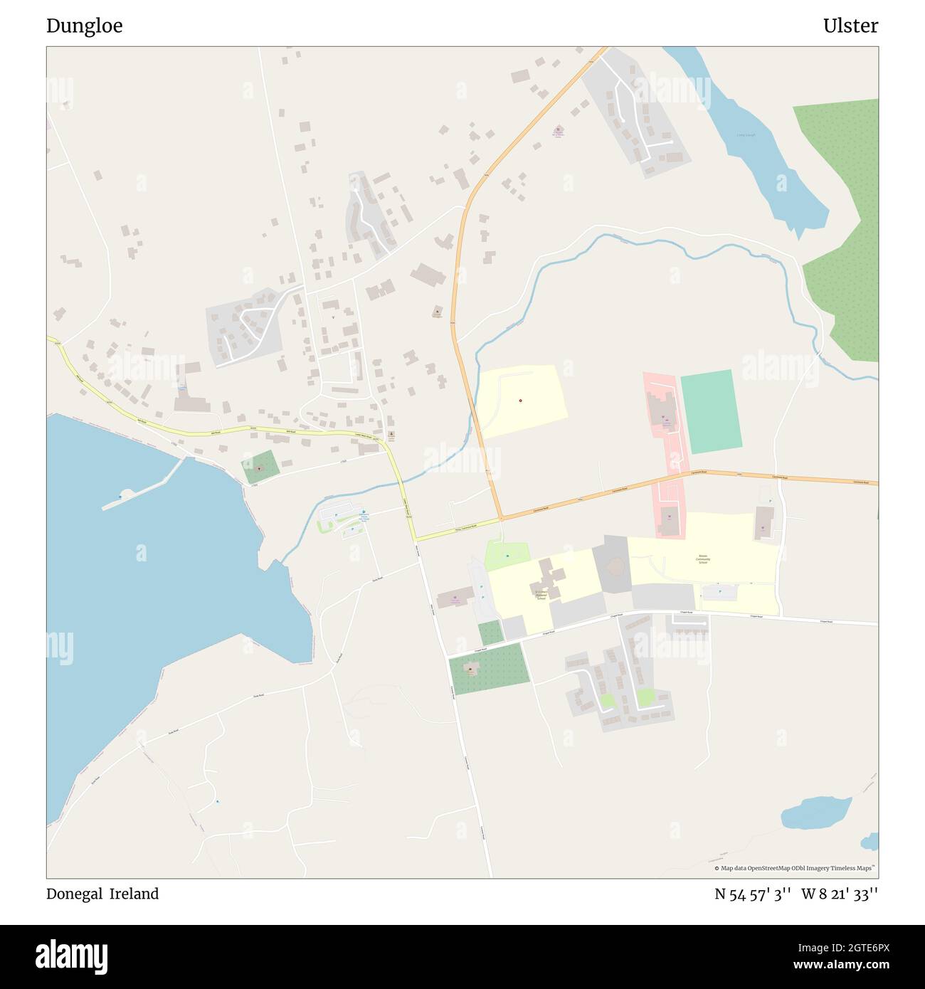 Dungloe, Donegal, Ireland, Ulster, N 54 57' 3'', W 8 21' 33'', map ...