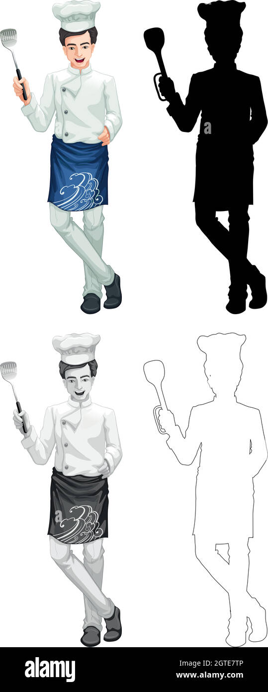 Set of cook character Stock Vector Image & Art - Alamy