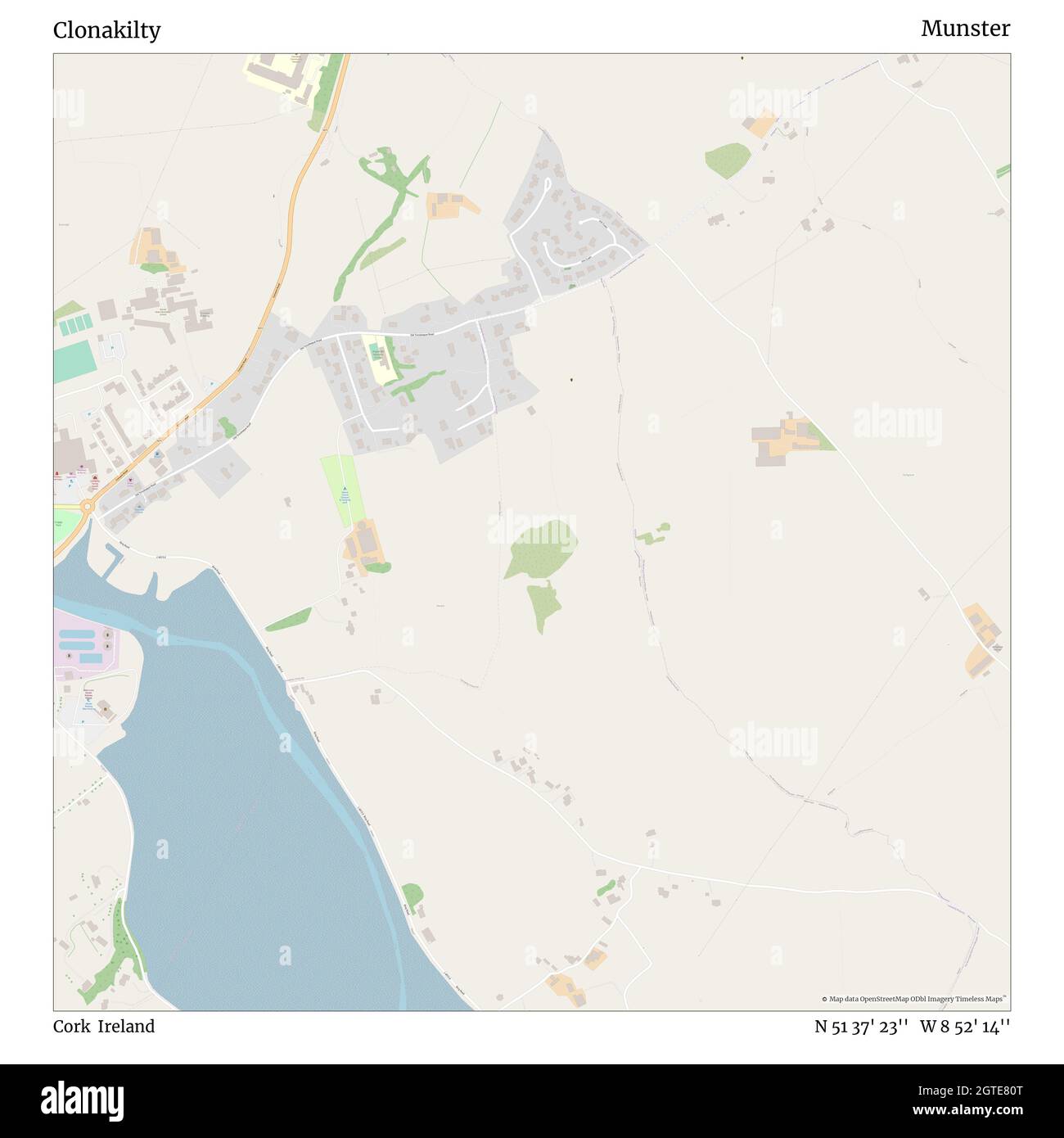 Clonakilty, Cork, Ireland, Munster, N 51 37' 23'', W 8 52' 14'', map ...
