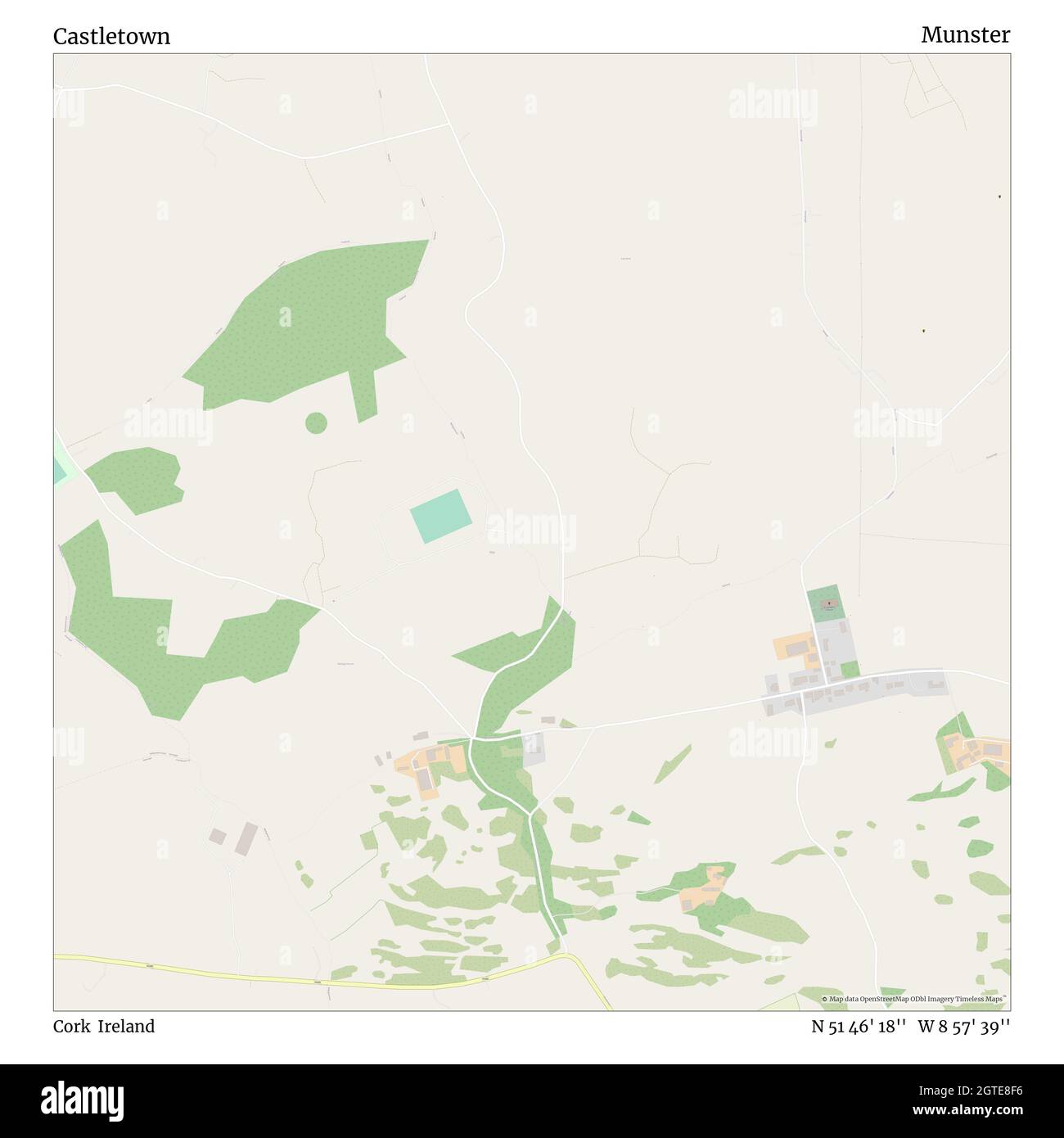Map of castletown hi-res stock photography and images - Alamy