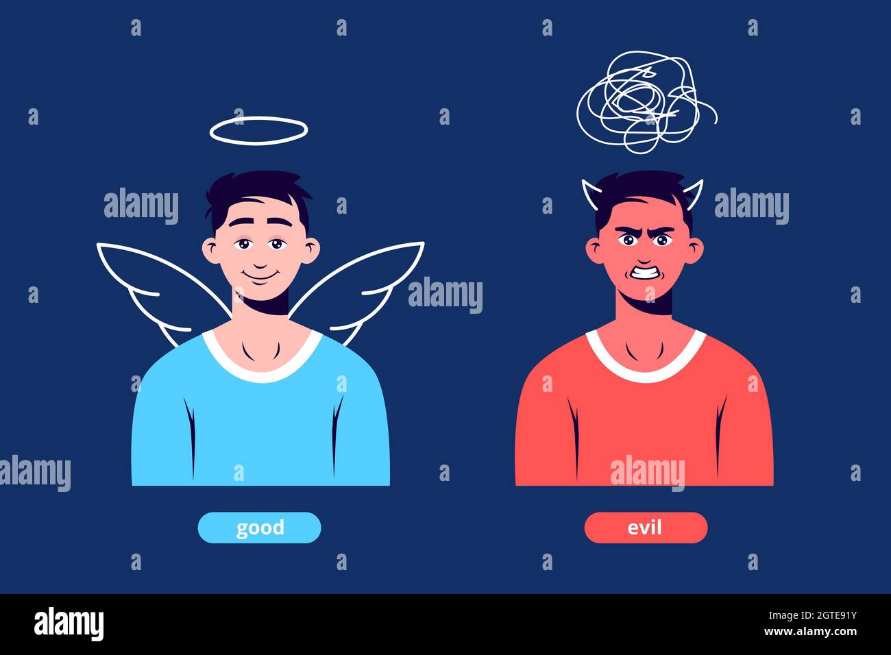 Tangle of thoughts Stock Vector Images - Alamy