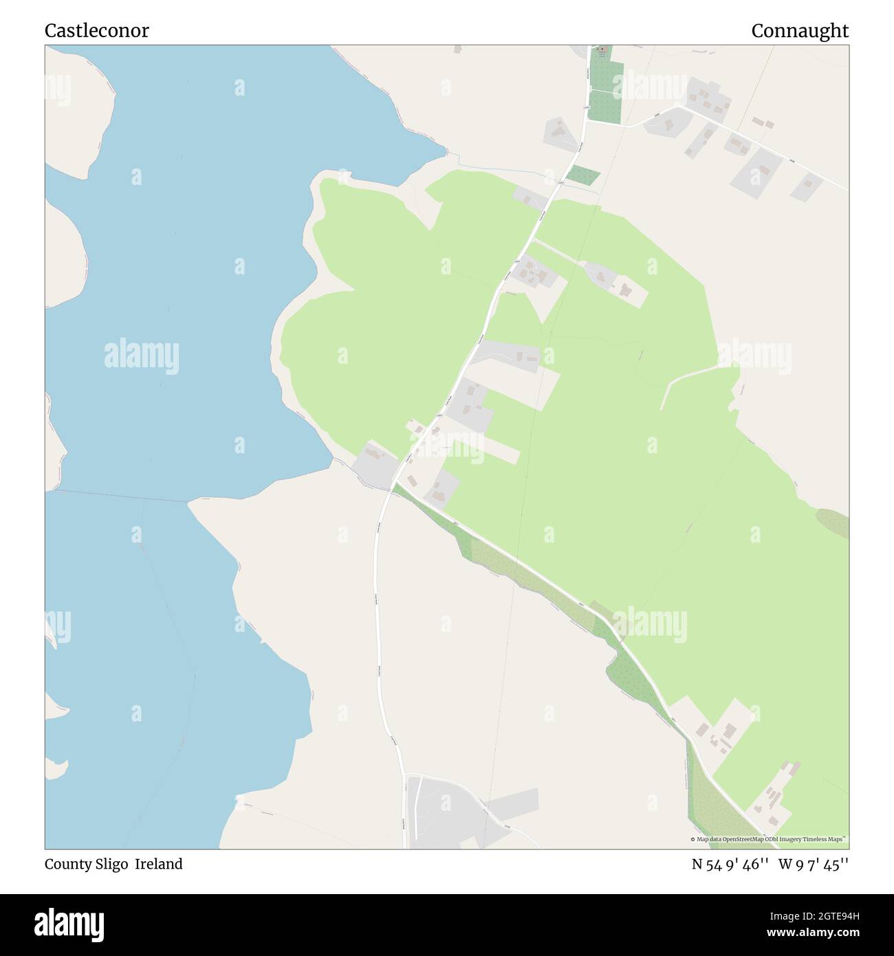 Castleconor, County Sligo, Ireland, Connaught, N 54 9' 46'', W 9 7' 45 ...