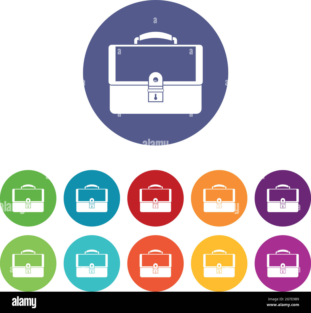 Set briefcase vector hi-res stock photography and images - Alamy