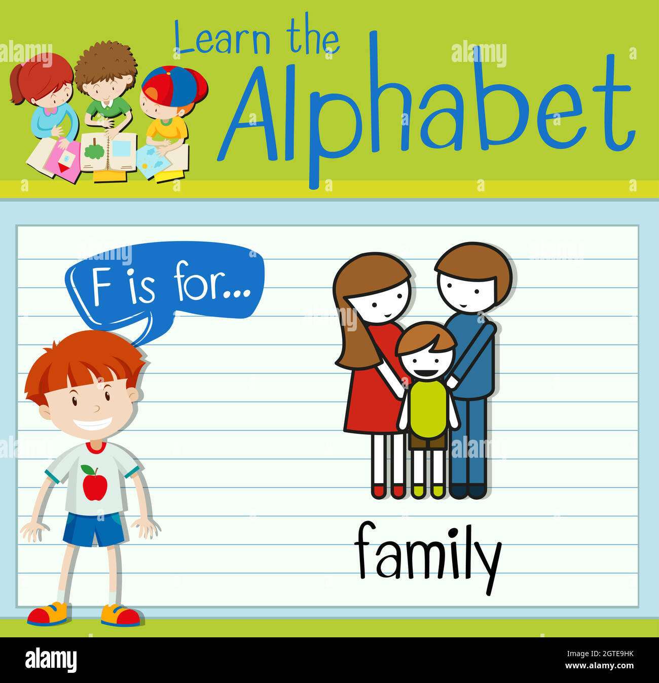 Family learning school Stock Vector Images - Alamy