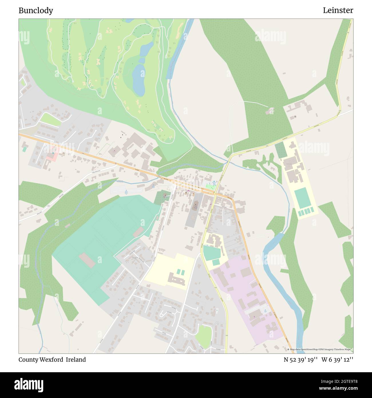 Map of bunclody hi-res stock photography and images - Alamy