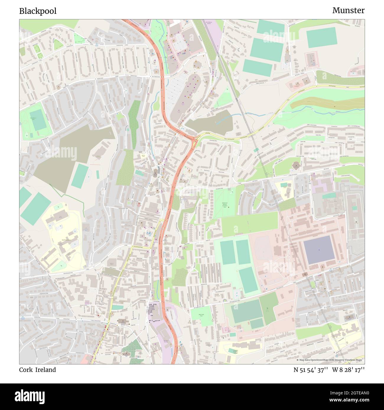 Map of blackpool hi-res stock photography and images - Alamy