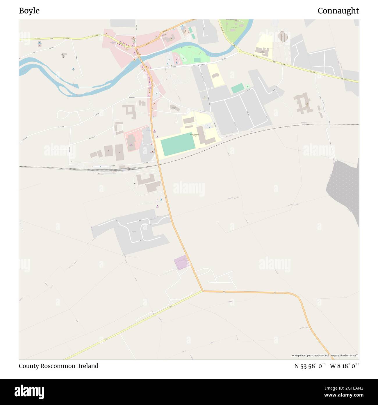 Map of boyle Cut Out Stock Images & Pictures - Alamy