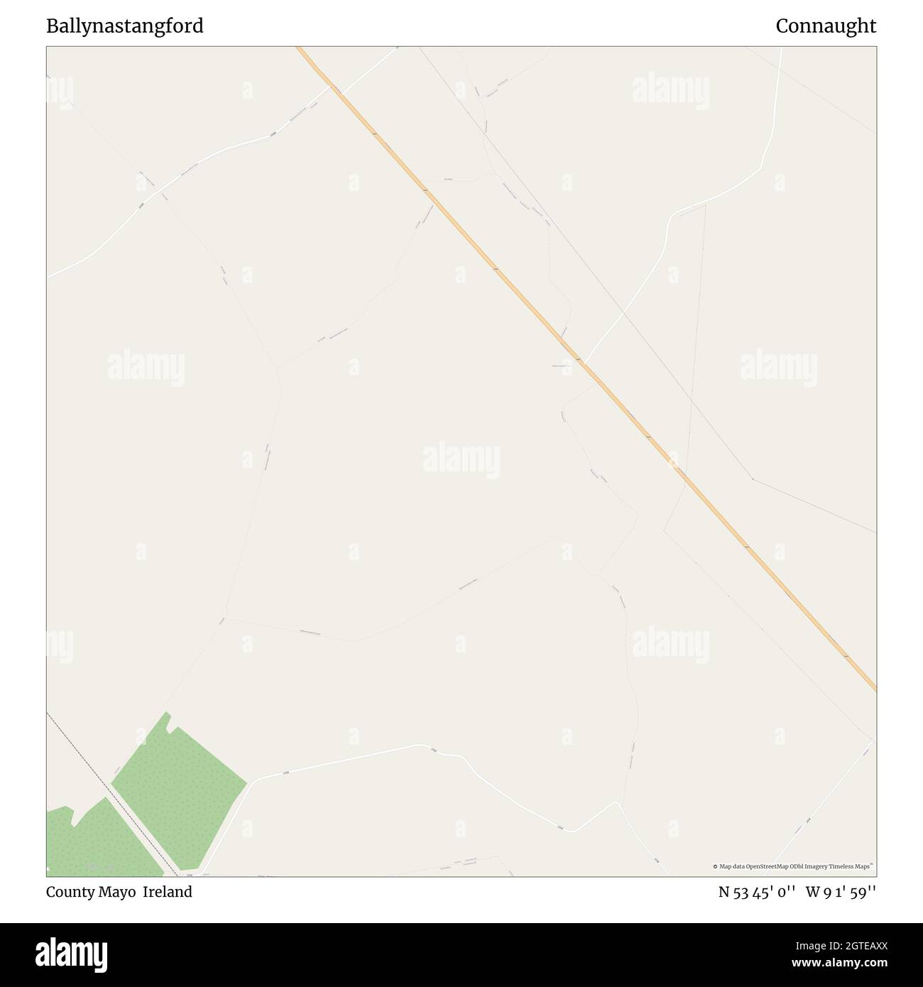 Ballynastangford, County Mayo, Ireland, Connaught, N 53 45' 0'', W 9 1 ...