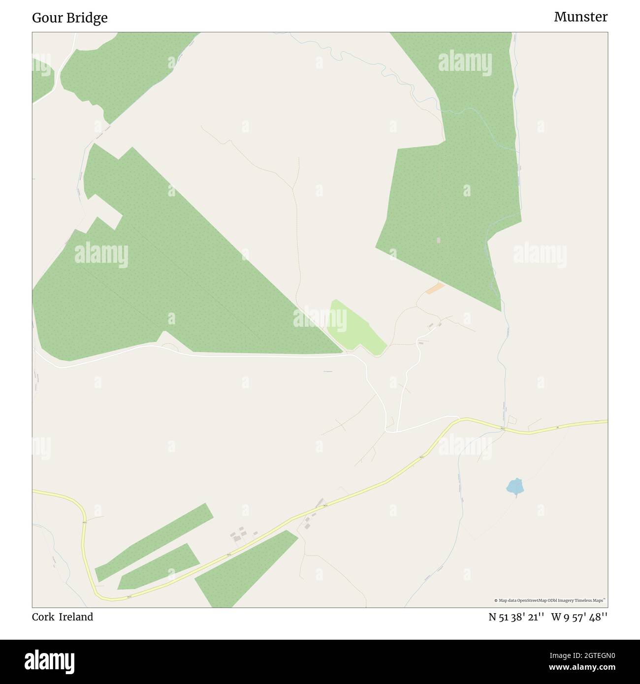 Gour Bridge, Cork, Ireland, Munster, N 51 38' 21'', W 9 57' 48'', map ...