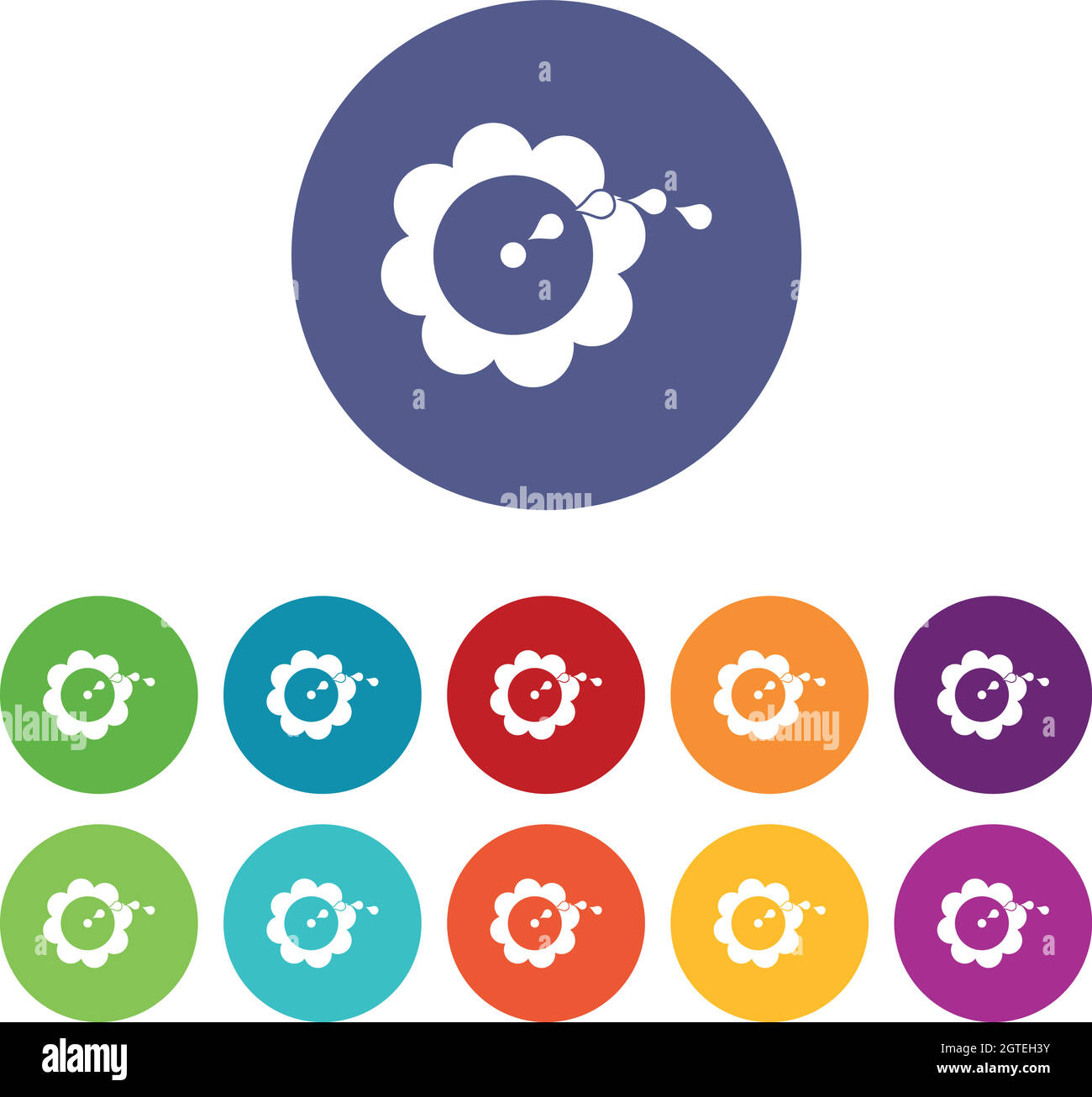 Watering flower set icons Stock Vector Image & Art - Alamy