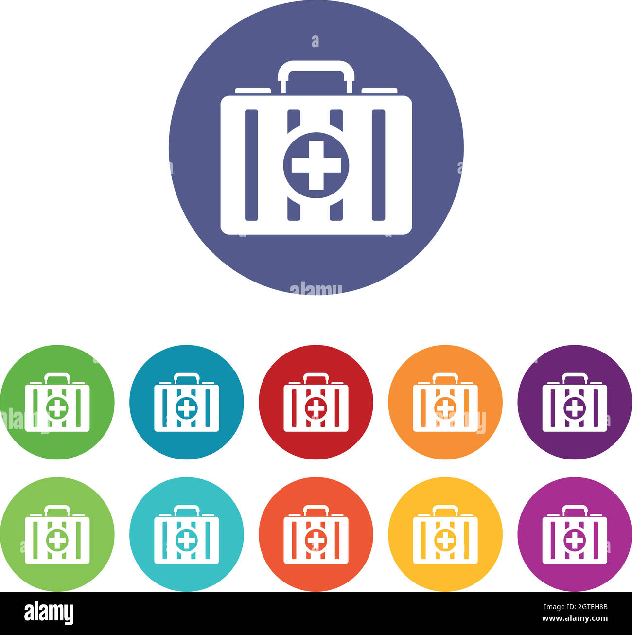 First aid kit set icons Stock Vector Image & Art - Alamy