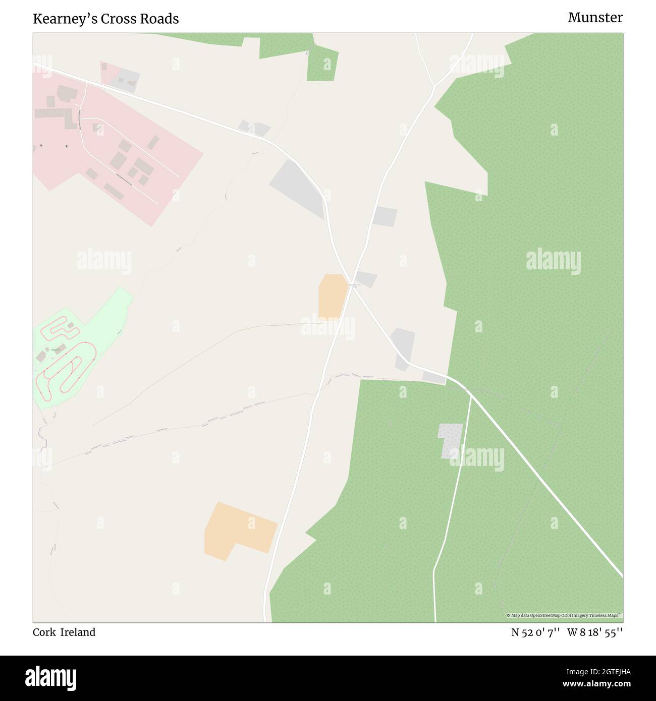 Kearney’s Cross Roads, Cork, Ireland, Munster, N 52 0' 7'', W 8 18' 55 ...