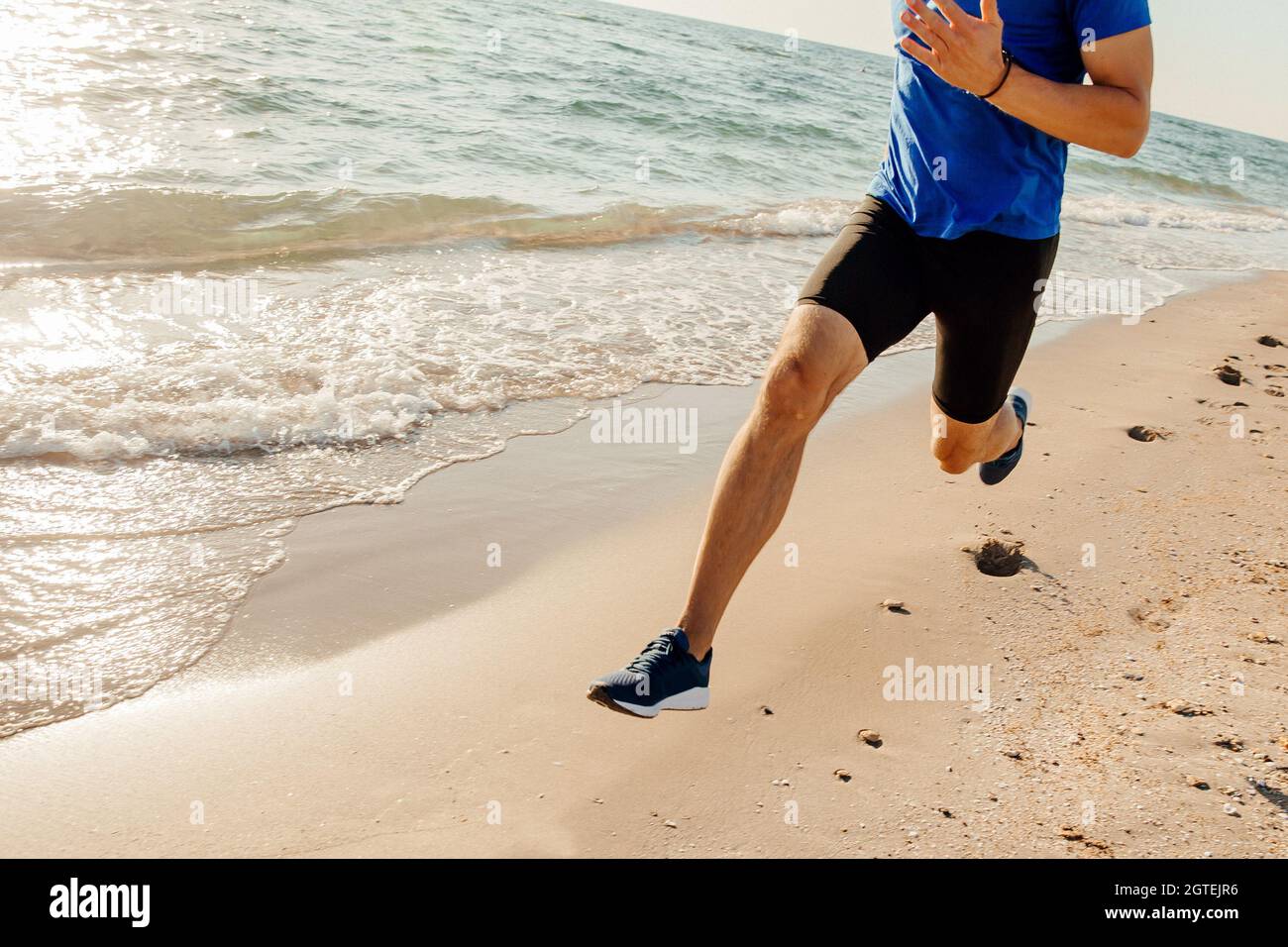 Runner footprint on beach runner hi-res stock photography and images ...
