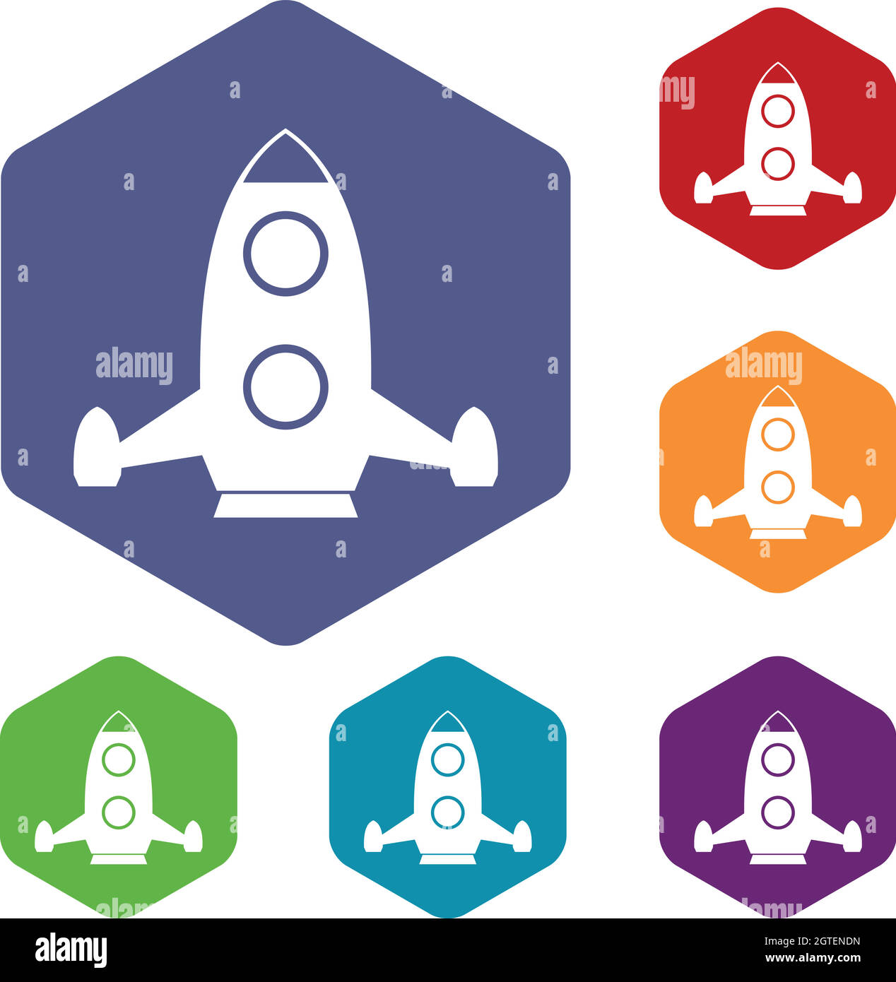 Rocket icons set Stock Vector Image & Art - Alamy