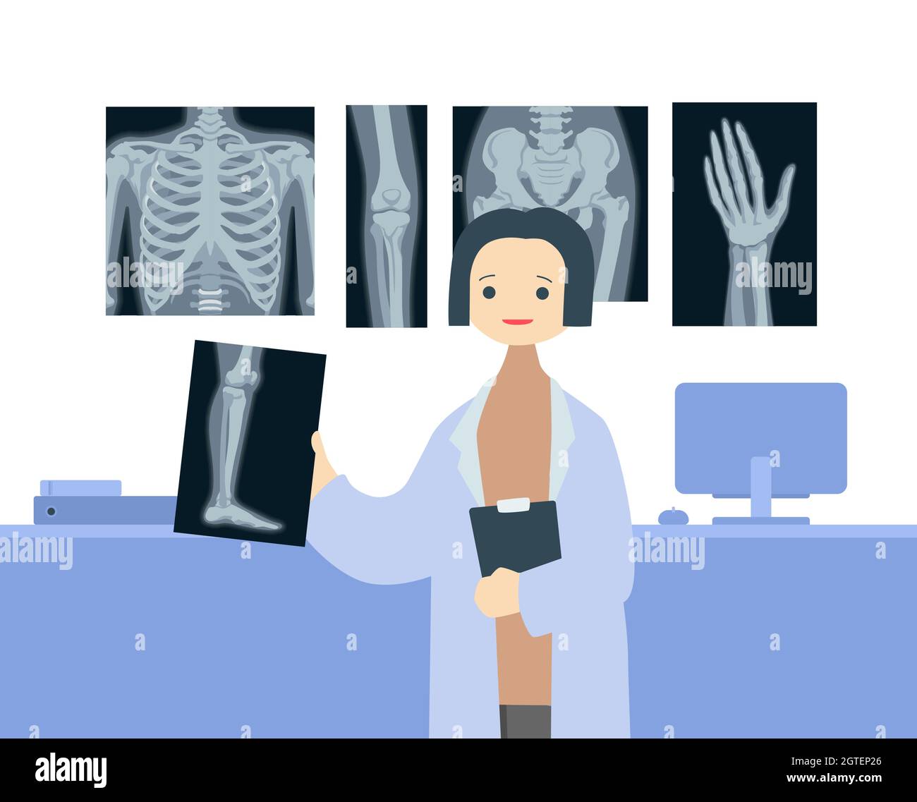 Female doctor ray Stock Vector Images - Alamy