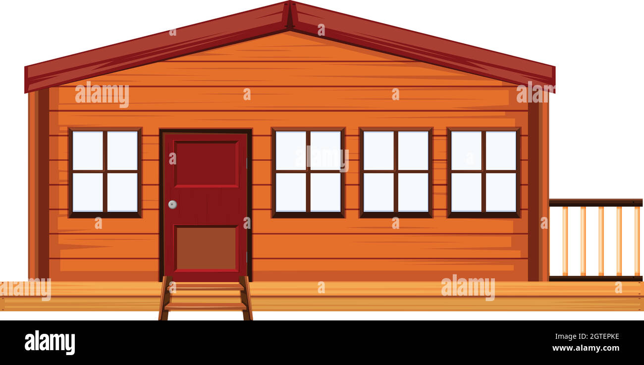 Construction wooden house exterior Cut Out Stock Images & Pictures - Alamy