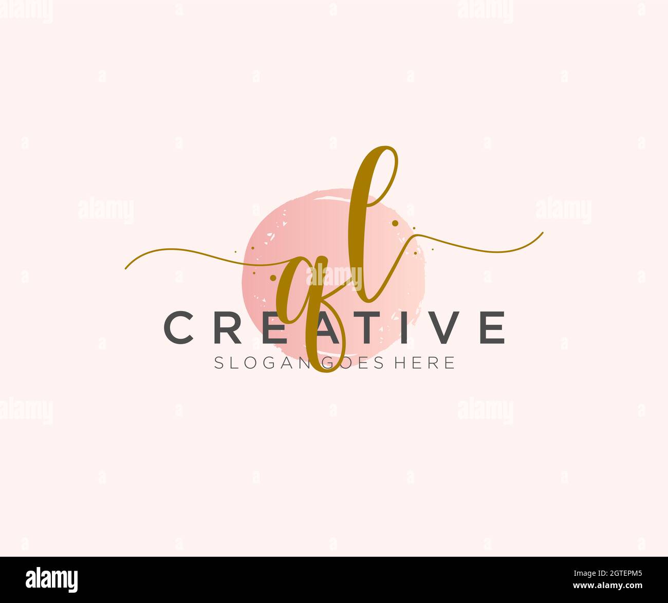 QL Feminine logo beauty monogram and elegant logo design, handwriting ...