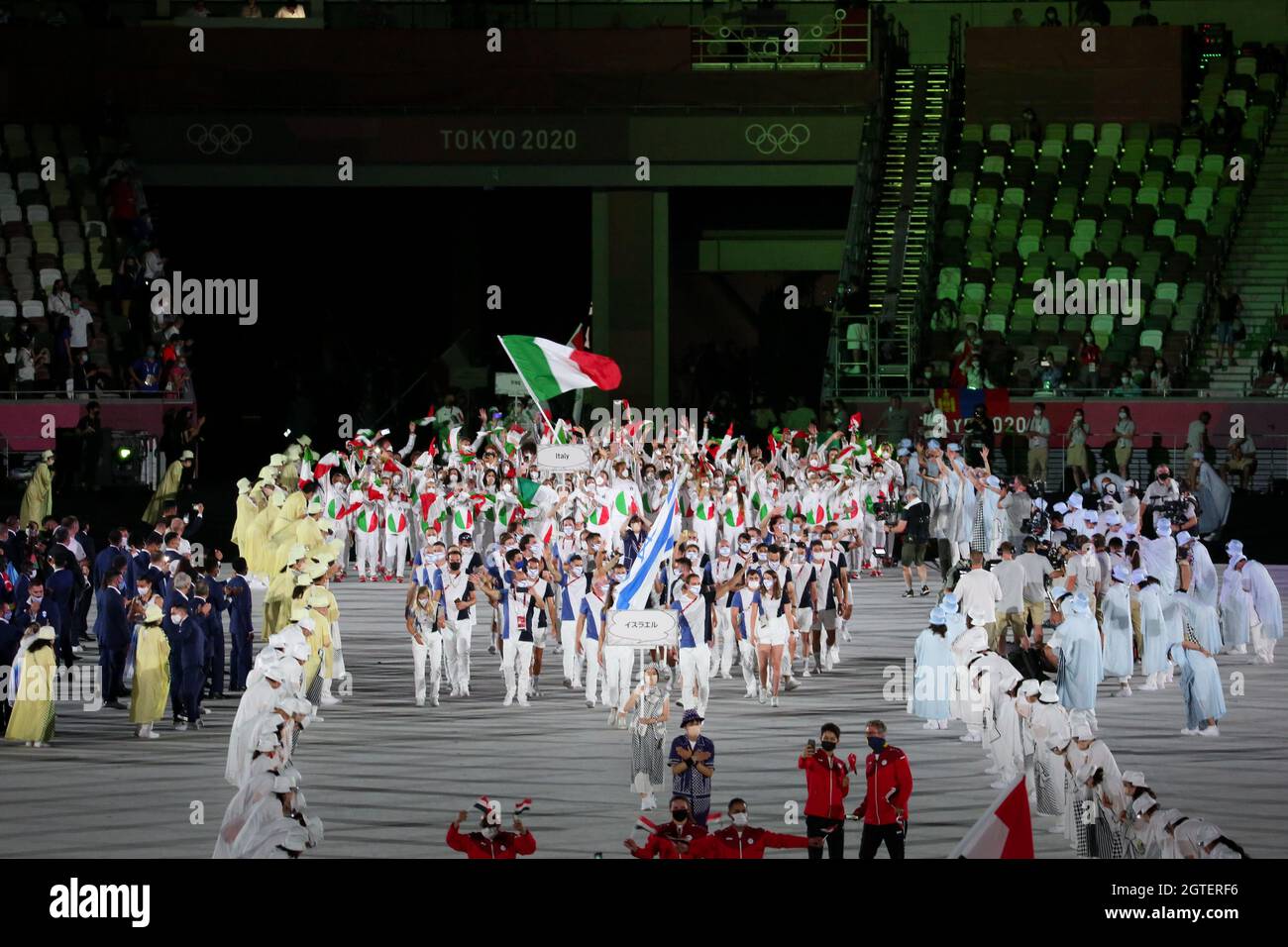 JULY 23rd, 2021 - TOKYO, JAPAN: Italy's flag bearers Jessica Rossi and ...