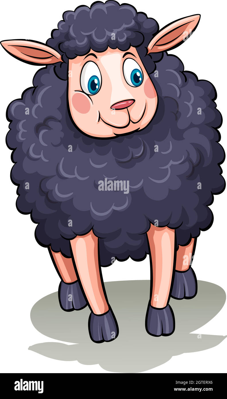 One 1 sheep Stock Vector Images - Alamy