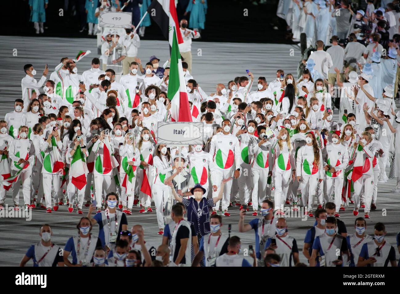 JULY 23rd, 2021 - TOKYO, JAPAN: Italy's flag bearers Jessica Rossi and ...
