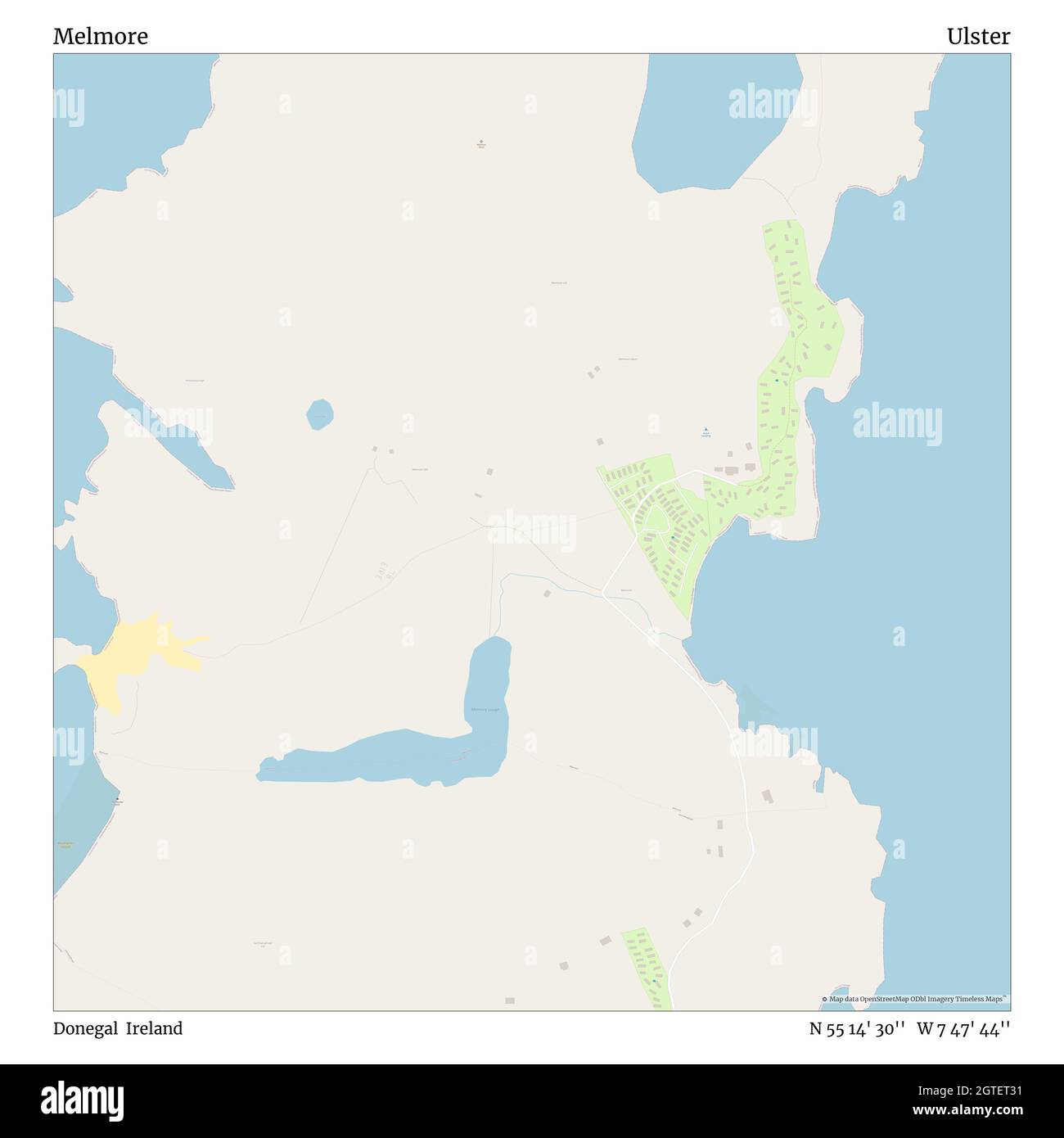 Map of melmore Cut Out Stock Images & Pictures - Alamy