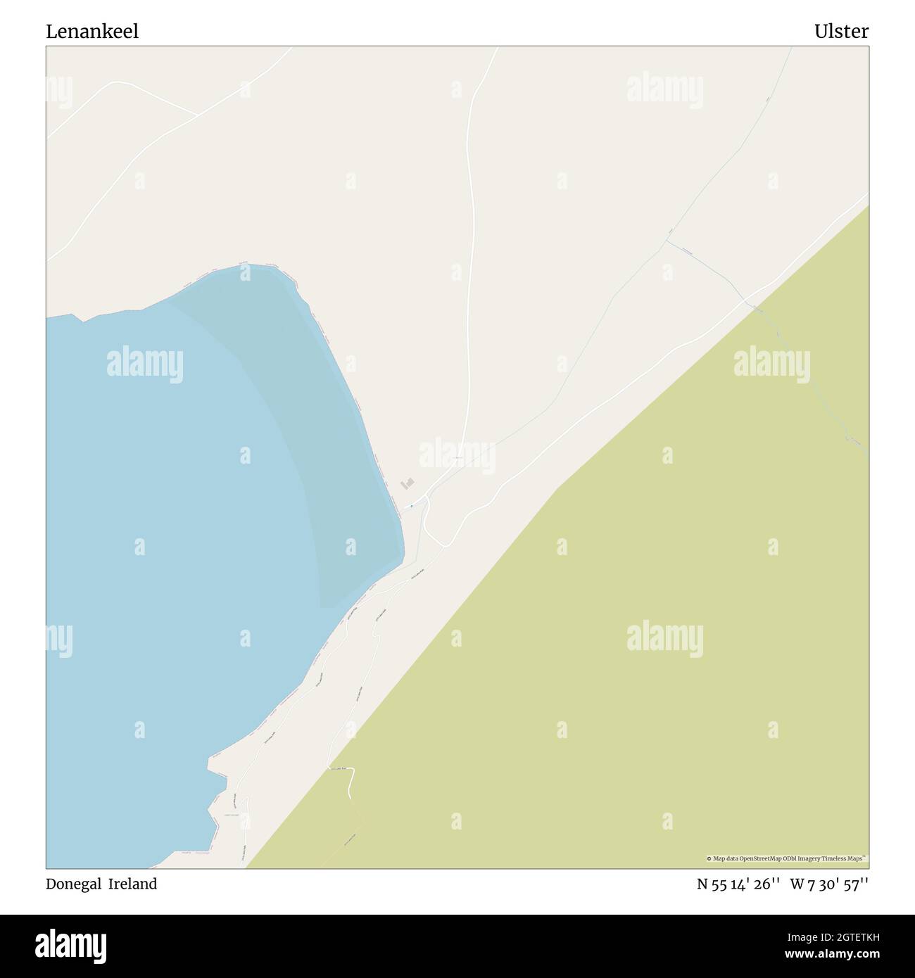 Lenankeel, Donegal, Ireland, Ulster, N 55 14' 26'', W 7 30' 57'', map ...