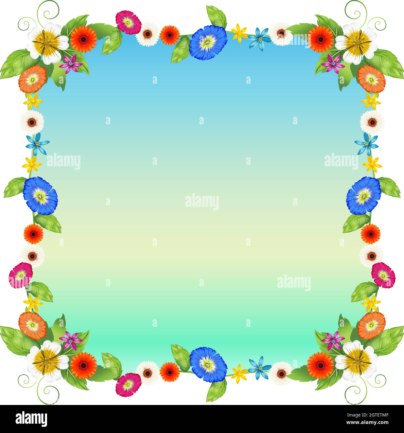 Unique floral art Stock Vector Images - Alamy