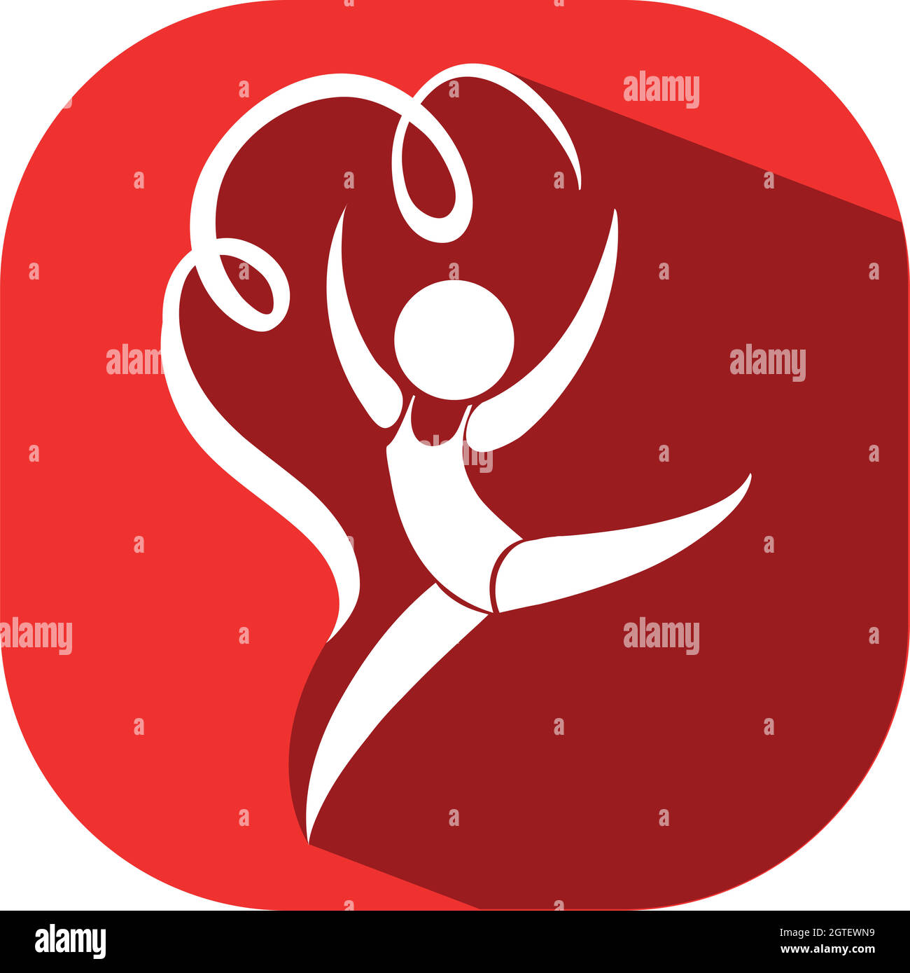 Olympics icon of person doing gymnastics Stock Vector Image & Art - Alamy