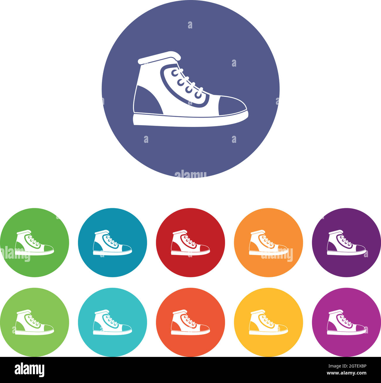 Athletic footwear collection Stock Vector Images - Alamy