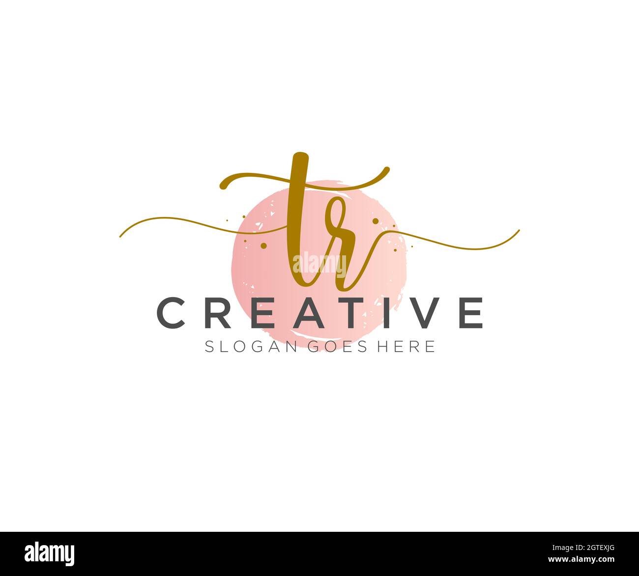 Tr initials logo hi-res stock photography and images - Alamy