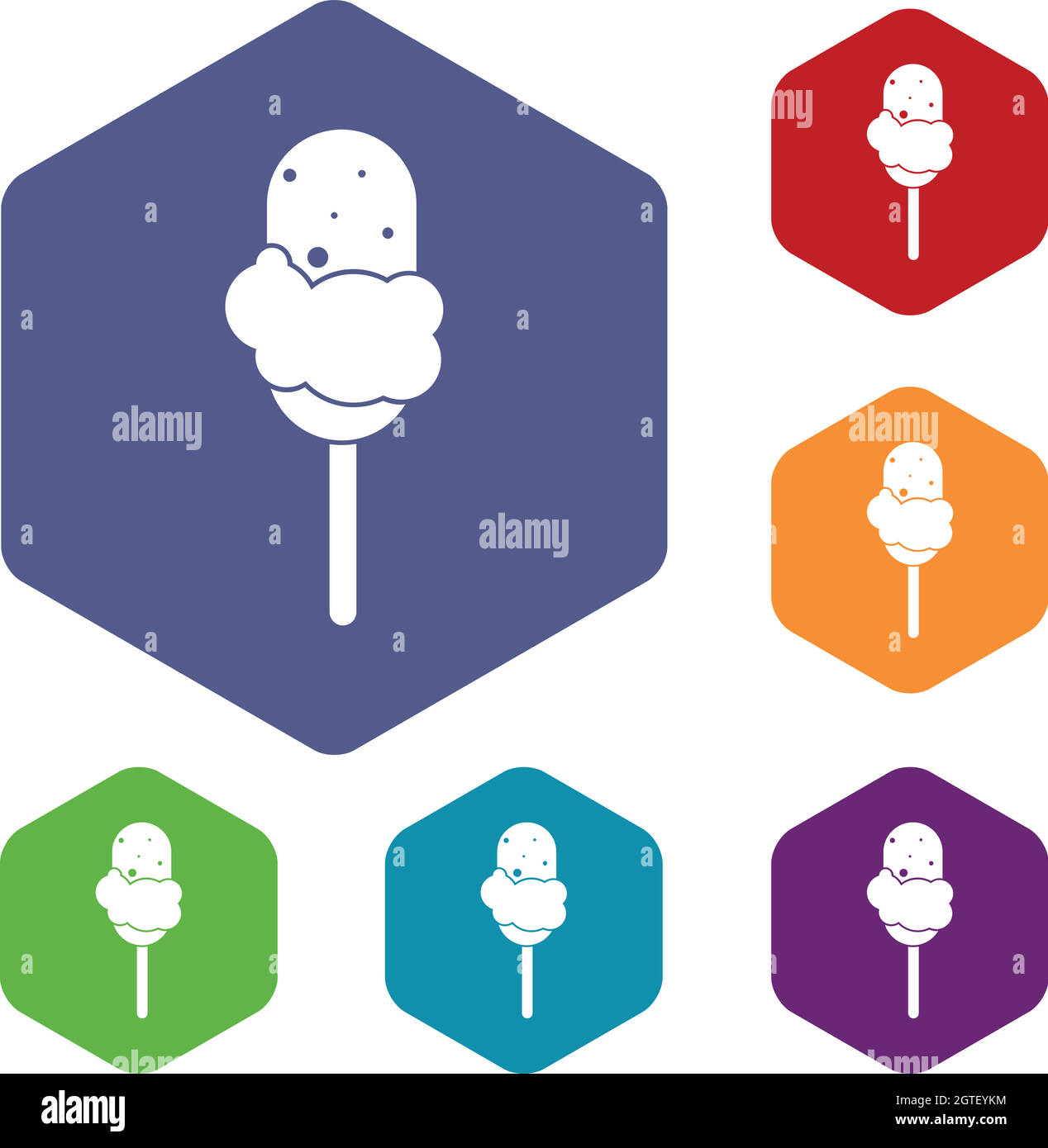 Set of ice cream hi-res stock photography and images - Alamy